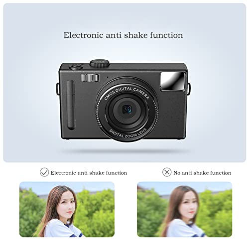 Digital Camera,1080P Mini Kid Camera Vlogging Camera Video Camera LCD Screen 16X Digital Zoom 24MP Rechargeable Point and Shoot Camera for Kids Teens Gifts