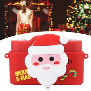 Santa Claus Digital Camera, Digital Camera for Children, Santa Claus 40mp Front Rear Dual Camera Kid Camera Small Video Recorder with MP3 Red