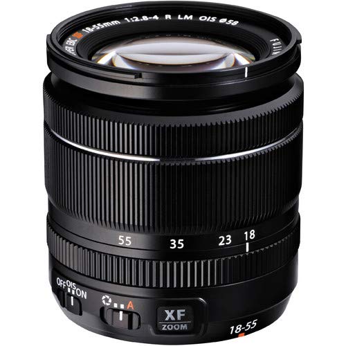 FUJIFILM XF 18-55mm f/2.8-4 R LM OIS Lens, Rounded 7-Blade Diaphragm, Three Aspherical Elements, X-Mount Lens/APS-C Format, Linear Autofocus Motor (Renewed)