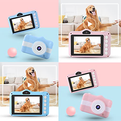 1080p Front Rear Dual Cameras Digital Camera for Kids Photography Video Durable Easy to Use Video Selfie Record Life Digital Camera Digital Action Camera Students Teens, Blue