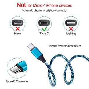 USB Type C Charger with Plug Dual Port Wall Charger Phone Charging Block with 2Pack 6Ft Fast Charging Type C Cable for Samsung Galaxy S23 S22 S21 S20 A14 A13 A53 5G,Google Pixel 7 Pro 6a 6 5a,LG,Moto