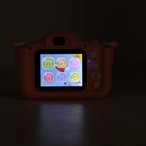 Kids Camera, TF Card Silicone 32GB Children Camera Quakeproof 2000W Pixels for Birthday Gift(Pink)