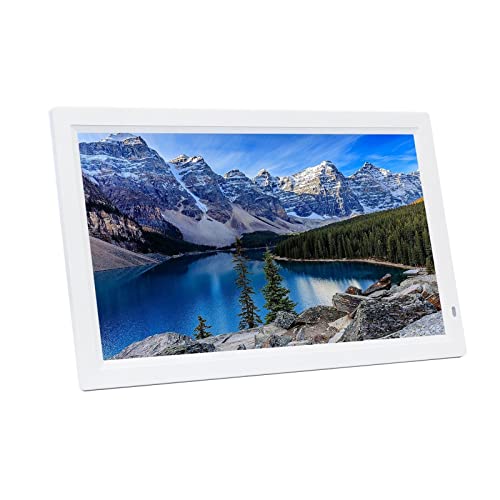 32 Inch IPS Digital Photo Frame Electronic Photo Album Advertising Player Supports 1080p HDMI (Color : White)