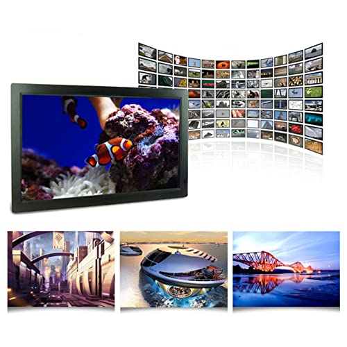 32 Inch IPS Digital Photo Frame Electronic Photo Album Advertising Player Supports 1080p HDMI (Color : White)