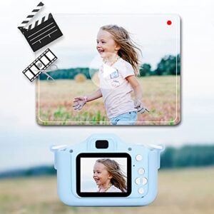 Children Camera, Auto Focus 32GB Kids Camera Quakeproof 2000W Pixels for Birthday Gift(Blue)