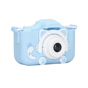 kids camera, 2000w pixels auto focus quakeproof children camera tf card for christmas(blue)