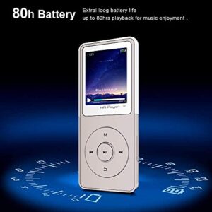 MP3 Player, Tengsen MP3 Music Player with FM Radio, Recording, Photo View, USB,1.8" Screen, HiFi Lossless Sound, 30+ Hours Long time Play, Support up to 128GB