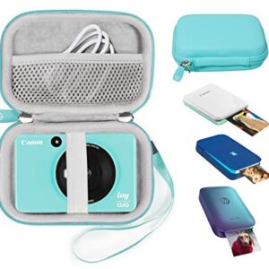 getgear Case for Canon Ivy Mobile Mini CLIQ, CLIQ+, CLIQ 2, CLIQ+2 Instant Camera Printer and Photo Printer, Also for Koda Series and HP Sprocket 2nd/ 1st (Mint Green)