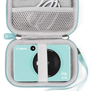 getgear Case for Canon Ivy Mobile Mini CLIQ, CLIQ+, CLIQ 2, CLIQ+2 Instant Camera Printer and Photo Printer, Also for Koda Series and HP Sprocket 2nd/ 1st (Mint Green)