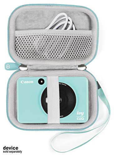 getgear Case for Canon Ivy Mobile Mini CLIQ, CLIQ+, CLIQ 2, CLIQ+2 Instant Camera Printer and Photo Printer, Also for Koda Series and HP Sprocket 2nd/ 1st (Mint Green)