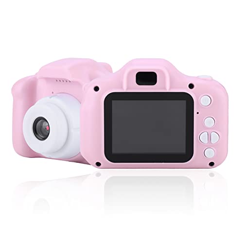 Mini Portable Camera Kid Camera, 1080P HD 2.0 IPS Kids Digital Camera, Support 32G Memory Card, 800W Pixels, 1000mAh Battery, a Gift for Children (Pink)