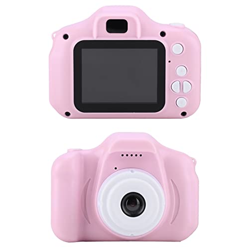 Mini Portable Camera Kid Camera, 1080P HD 2.0 IPS Kids Digital Camera, Support 32G Memory Card, 800W Pixels, 1000mAh Battery, a Gift for Children (Pink)