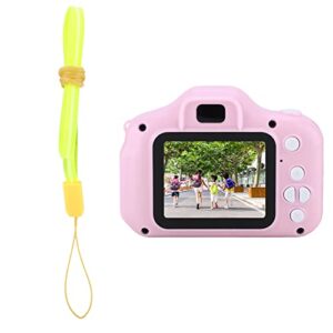 Mini Portable Camera Kid Camera, 1080P HD 2.0 IPS Kids Digital Camera, Support 32G Memory Card, 800W Pixels, 1000mAh Battery, a Gift for Children (Pink)