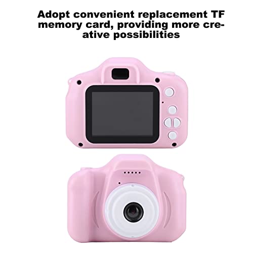 Mini Portable Camera Kid Camera, 1080P HD 2.0 IPS Kids Digital Camera, Support 32G Memory Card, 800W Pixels, 1000mAh Battery, a Gift for Children (Pink)