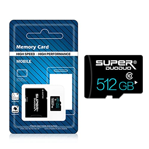 512GB Micro SD Card Class 10 Memory Card Fast Speed TF Card for Android Smartphone,Digital Camera,Tablet,Surveillance and Drone