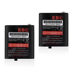 ebl 2 packs 3.6v 1000mah two-way radio rechargeable batteries for 53615 kebt-071a kebt-071-b kebt-071-c kebt-071-d