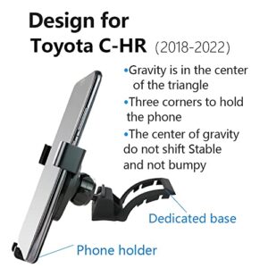 LUNQIN Car Phone Holder for 2018-2022 Toyota CHR C-HR Auto Accessories Navigation Bracket Interior Decoration Mobile Cell Phone Mount