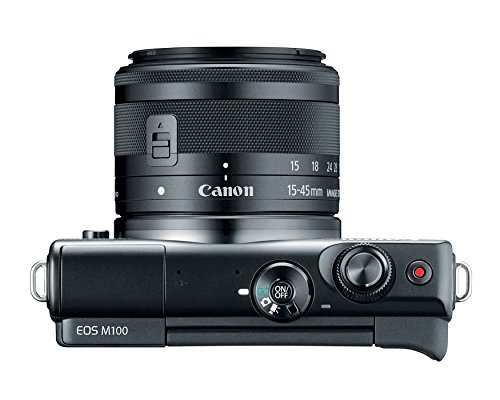 Canon EOS M100 Mirrorless Camera w/ 15-45mm Lens & 55-200mm Lens - Wi-Fi, Bluetooth, and NFC enabled (Black)