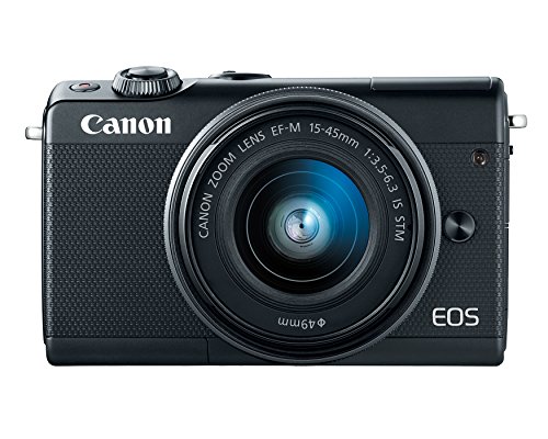 Canon EOS M100 Mirrorless Camera w/ 15-45mm Lens & 55-200mm Lens - Wi-Fi, Bluetooth, and NFC enabled (Black)