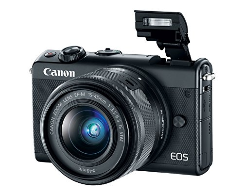 Canon EOS M100 Mirrorless Camera w/ 15-45mm Lens & 55-200mm Lens - Wi-Fi, Bluetooth, and NFC enabled (Black)