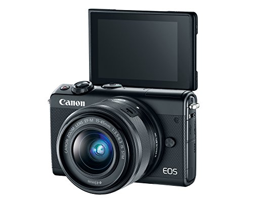 Canon EOS M100 Mirrorless Camera w/ 15-45mm Lens & 55-200mm Lens - Wi-Fi, Bluetooth, and NFC enabled (Black)