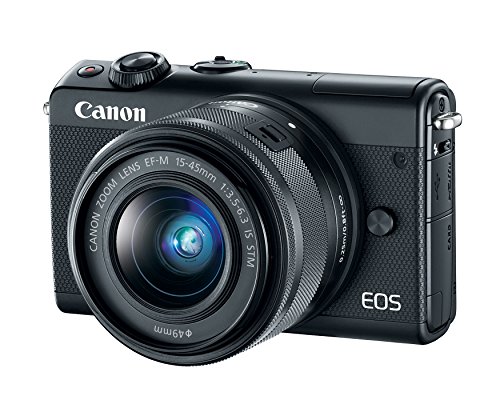 Canon EOS M100 Mirrorless Camera w/ 15-45mm Lens & 55-200mm Lens - Wi-Fi, Bluetooth, and NFC enabled (Black)