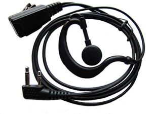 bestkong earpiece for icom radio ic-v8 v80 v80e v82 v85 f4026 f3g f4g f11 f11s f14 f14s f21 f21s f24 f24s g shape earphone earhook headset with mic 2 pin