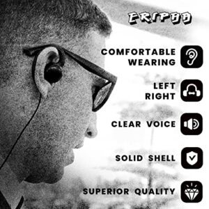 ERIPHA CP100d CP200 CP200d Radio Earpiece Compatible with Motorola BPR40 CLS 1110 1410 VL50 RDM2070D DLR1020 DLR1060 Walkie Talkie 2 Pin 【C-Ring】 Two Way Radio Surveillance Headset with PTT Mic