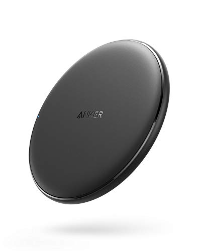 Anker 10W Max Wireless Charger, 313 Wireless Charger (Pad), Qi-Certified Wireless Charging for iPhone 14/14 Pro/14 Plus/14 Pro Max, 10W Fast Charging for Galaxy S20/S10/S9/S8, Note10 (No AC Adapter)