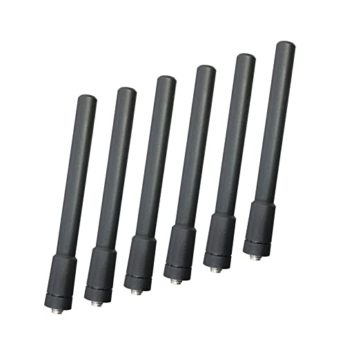 Walkie Talkie Short Antenna with SMA-Female, 3.4 inch Elastic Antenna for Two Way Radio UHF 400-480MHz, Compatible with Samcom FPCN30A/ FPCN10A (6pcs)