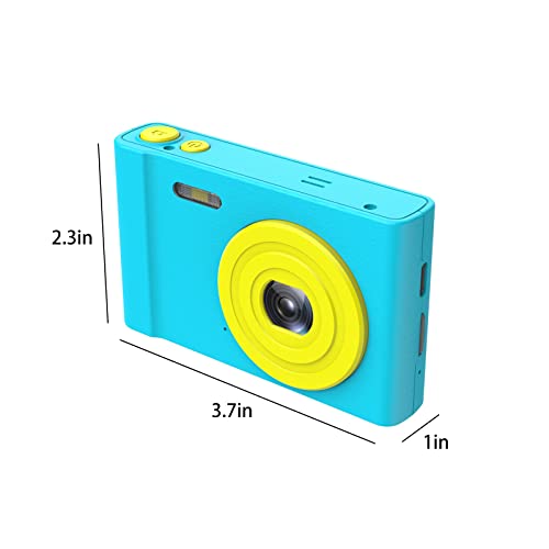 Kids Camera for Boys and Girls Digital Camera with Memory Card 16X Zoom Vlogging Camera 1080P Video Recorder with Multiple Unique Functions Great Birthday Electronic Toys for Children (Blue No Card)