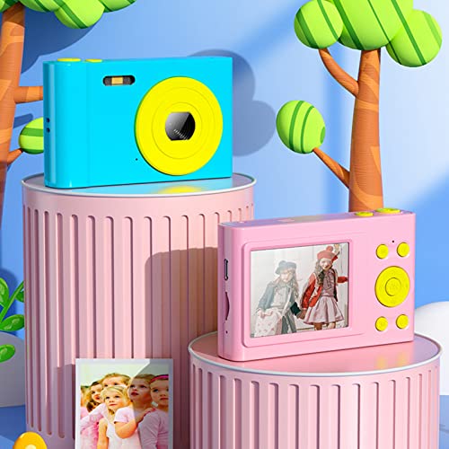 Kids Camera for Boys and Girls Digital Camera with Memory Card 16X Zoom Vlogging Camera 1080P Video Recorder with Multiple Unique Functions Great Birthday Electronic Toys for Children (Blue No Card)