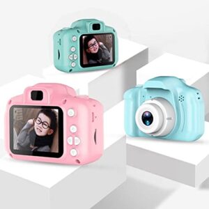 Kaadlawon Children's Digital Camera 2.0 LCD Mini Camera HD 1080P Children's Sports Camera Portable Toy Chritmas Birthday Festival Gift for Kids (Pink)