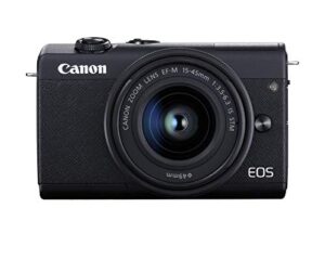 canon eos m200 ef-m 15-45mm is stm kit (black) (renewed)