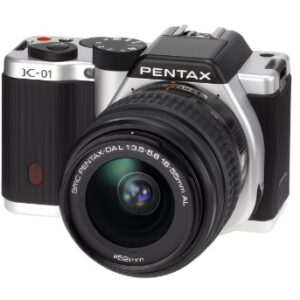 Pentax 15274 16 MP Mirrorless Body Design Camera with DA L 18-55mm and 50-200mm Lenses - Black