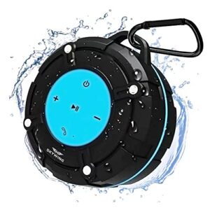 skywing soundace s8 5w shower speaker waterproof ipx7 bluetooth speaker with suction cup & hook, premium portable wireless speaker for iphone phone tablet shower beach pool