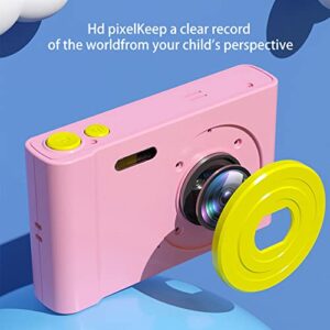 Kids Camera for Boys and Girls Digital Camera with Memory Card 16X Zoom Vlogging Camera 1080P Video Recorder with Multiple Unique Functions Great Birthday Electronic Toys for Children (Pink 32GB)