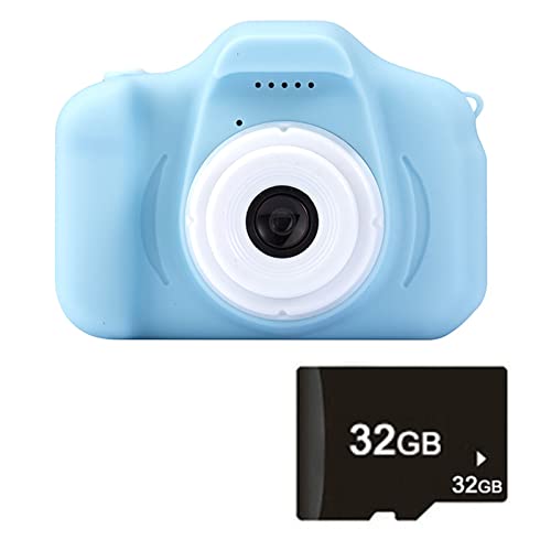 Mini Camera Toy Camera Children's Mini Camera Children's Selfie Camera Shock-Proof Camera (Blue)