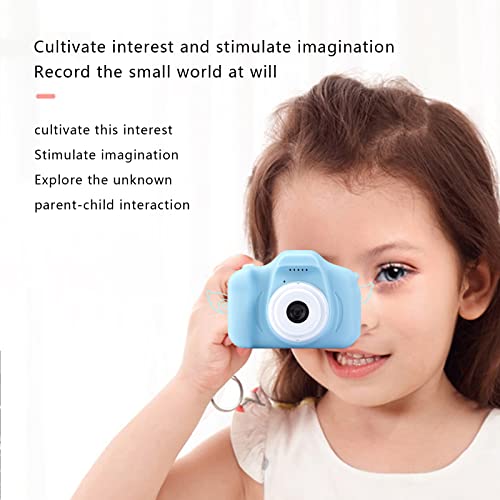 Mini Camera Toy Camera Children's Mini Camera Children's Selfie Camera Shock-Proof Camera (Blue)