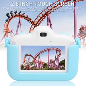 Children Full HD Digital Camera 2.8in Touch Display Screen Video Camera Toy Gifts Cameras for Kids (Blue)