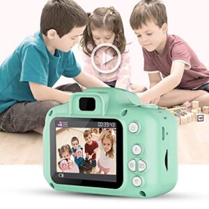 Mini Camera Toy Camera Children's Mini Camera Children's Selfie Camera Shock-Proof Camera (Green)