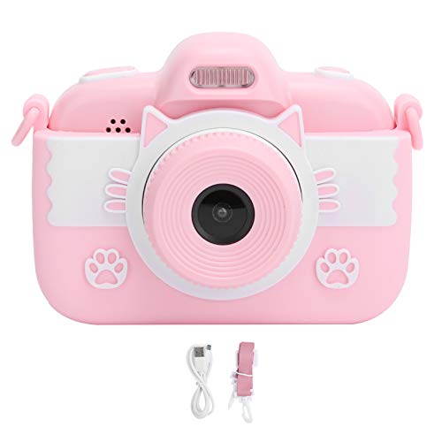 Children Full HD Digital Camera 2.8in Touch Display Screen Video Camera Toy Gifts Cameras for Kids (Pink)