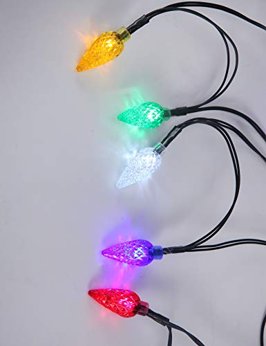 LED Christmas Light Phone Charger Cord USB Charging Cable Gift for Phone 13/12/11 Pro/XS/XS Max/XR/X/8 Plus/ 8/7 Plus/7s Plus/6s/6 with 10 Lights Christmas Decorations(Black)