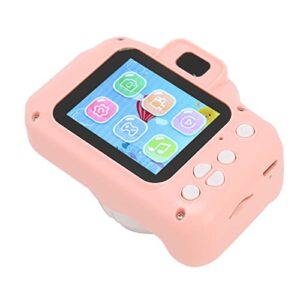 Emoshayoga Kids Digital Camera, Small Digital Camera Wide Applicability ABS Material Cute Pink 1080P HD Video for Home for Girls