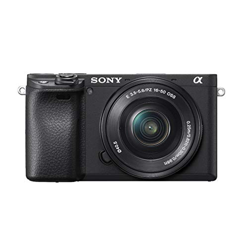 Sony Alpha a6400 24.2MP Mirrorless Digital Camera with 16-50mm Lens Bundled with Photo Software, Power Kit, Carrying Case, 64GB SDXC Card, and Accessories (6 Items)