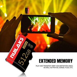 512GB Micro SD Card High Speed Flash Card Class 10 Memory Card for Smartphones/Cameras/Tablets/Car Navigation and Drones