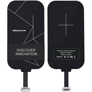 q1t5 qi receiver micro usb narrow side up, thin wireless charging receiver, micro usb wireless charger receiver for galaxy j7/a3/a9/c5/c8/note 4/nexus 4 and other micro usb android cell phones