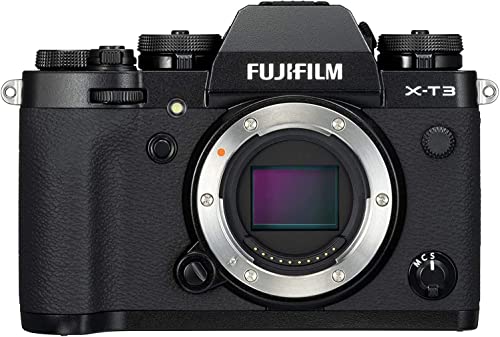 FUJIFILM X-T3 Mirrorless Camera (Black, USB Charging) with Advanced Accessory and Travel Bundle (USA Authorized with Fujifilm Warranty)