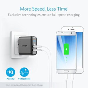 Anker Car Charger, Mini Aluminum Alloy 24W Dual USB Car Charger with Elite Dual Port 24W Wall Charger