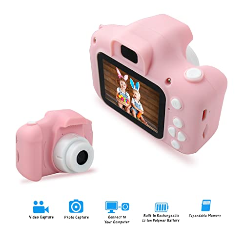 Digital Camera for Kids 1080P FHD Kids Digital Video Camera with 2 Inch Screen and 32GB SD Card for 3-10 Years Boys Girls Gift